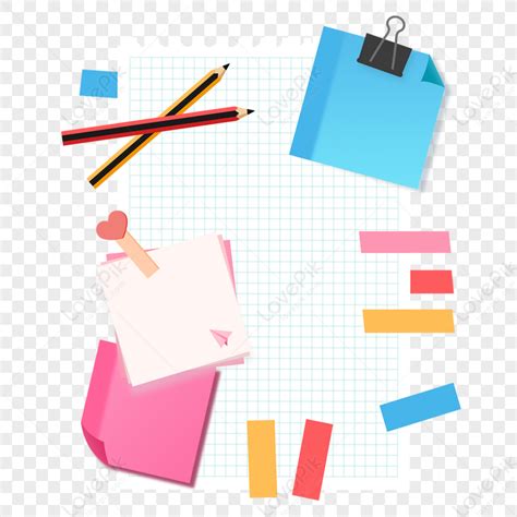 만화 확인 노트북 일러스트 핑크 사랑 노트 메모 메모지 우주분홍어려운 Png 일러스트 무료 다운로드 Lovepik