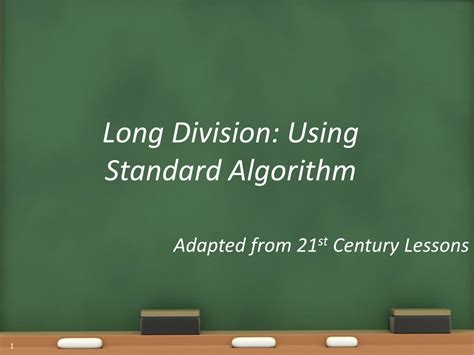 Ppt Mastering Long Division Step By Step Algorithm Practice