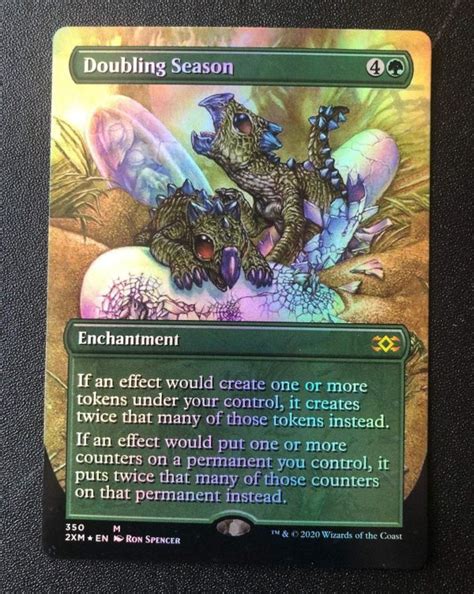 Doubling Season Foil Showcase Mtg Proxy 2xm Proxy King