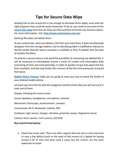 PPT Tips For Secure Data Wipe PowerPoint Presentation Free Download ID