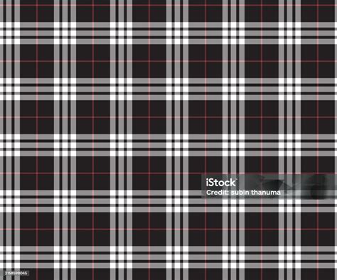 격자 무늬 패턴 검정 흰색 빨간색 섬유 및 의류 스커트 바지 또는 장식용 직물 디자인에 대한 이음새가 없습니다 벡터 일러스트 레이 션입니다 격자무늬에 대한 스톡 벡터 아트
