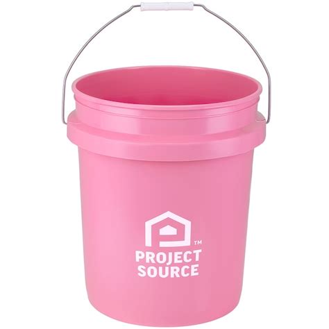 Project Source Pink 5 Gallon Plastic General Bucket In The Buckets