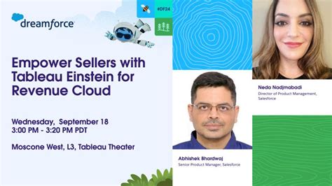 Tableau Tableaueinstein Revenuecloud Salesforce Dreamforce2024