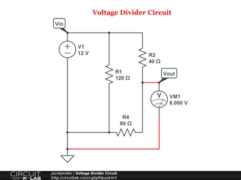 Voltage Divider Circuit CircuitLab