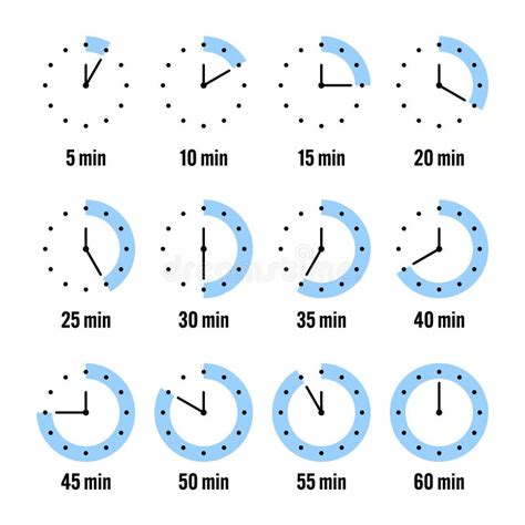 Simple Stopwatch Icons Colorful Chronometer Time Counter With Dial Stock Illustration
