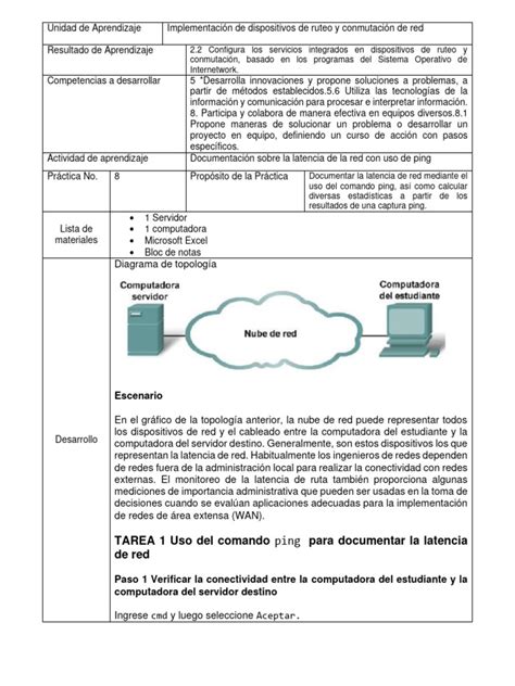 Práctica 8 Cisco Pdf Red De Computadoras Archivo De Computadora