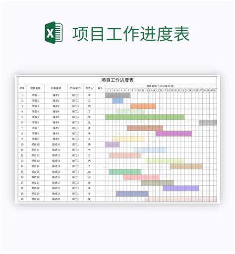 工作计划excel模板下载 完美办公