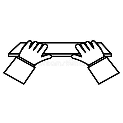 Hands Typing In Keyboard Stock Illustration Illustration Of Hand