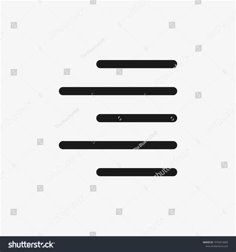 Right Alignment Icon Simple Text Alignment Stock Vector Royalty Free Shutterstock