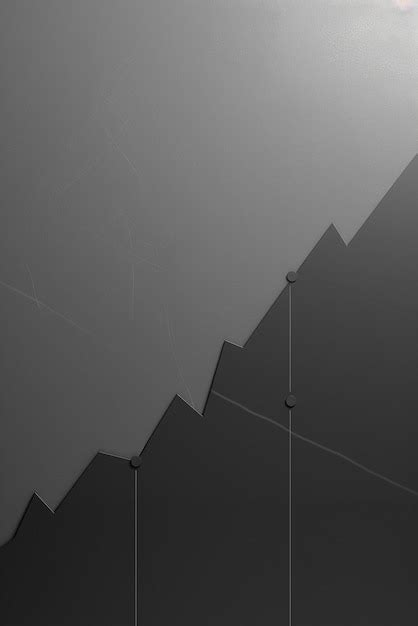 A Simple Line Graph Representing Steady Growth On A Muted Gray Backdrop Premium Ai Generated Image