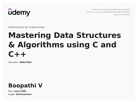 Boopathi Vijayan On Linkedin Datastructures Udemy