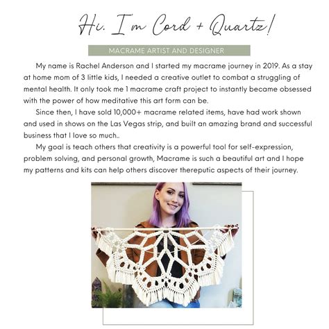 Macrame Feather Pdf Pattern Video Tutorial Beginner Friendly Macram Cord Quartz