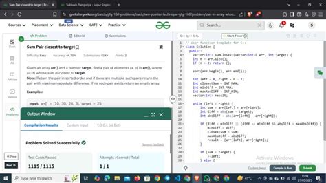 Gfg160 Codenewbie Problemsolving Datastructures Cplusplus