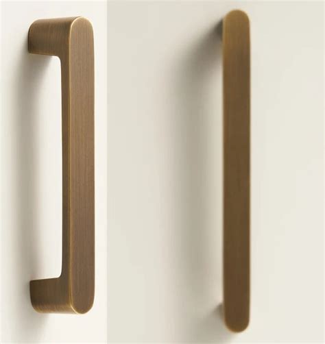 Poignée De Meuble Moderne Bronze Brossé Univers Des Poignées