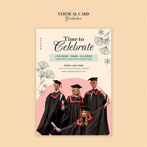 Modelo De Plantilla De Graduación Archivo Psd Gratis