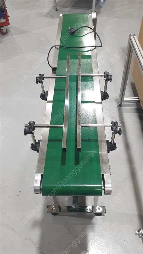 작업 컨베이어벨트 길이 1m 50cm 벨트폭 19cm 속도조절가능 중고 스캔 롤러컨베이어 산업자재 중고나라