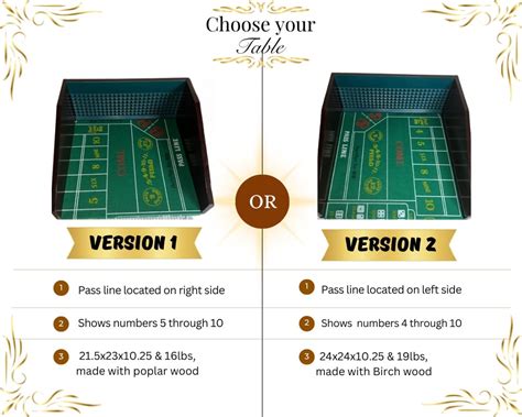 Practice Craps Table With Diamond Backing Etsy