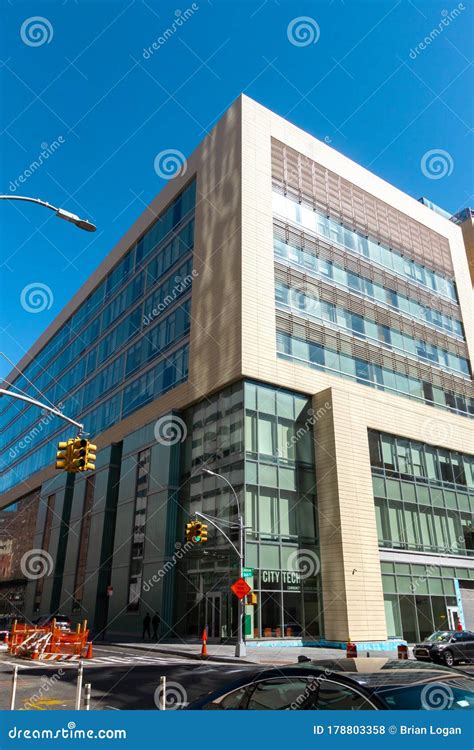 Brooklyn Ny United States March 23 2019 A Vertical Image Of The New York City College Of