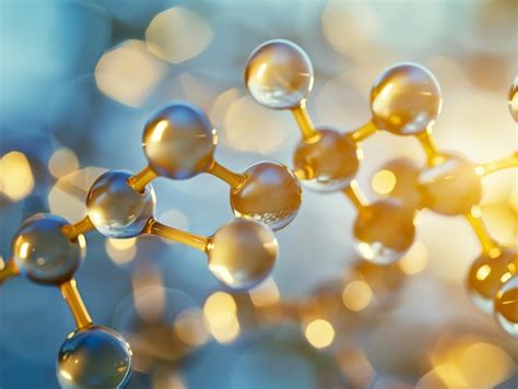 Premium Photo A Closeup Of An Abstract Molecular Structure Of An With