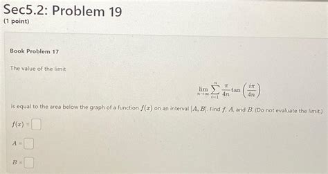solved sec5 2 problem 19 1 ﻿point book problem 17the value