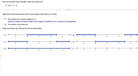 Solved Solve The Absolute Value Inequality Graph The Chegg