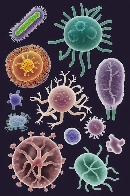 Premium AI Image Microorganisms