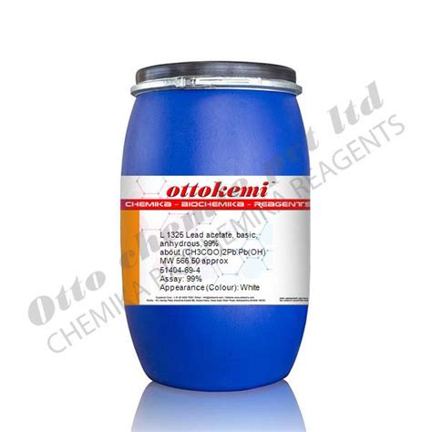 Buy Lead Acetate Basic Anhydrous 99 51404 69 4 Lead Sub Acetate