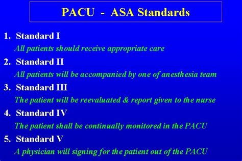 Postoperative Care Post Anesthesia Care Unit Pacu Pacu