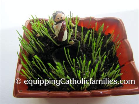Cat Grass Easter Garden Craft Equipping Catholic Families