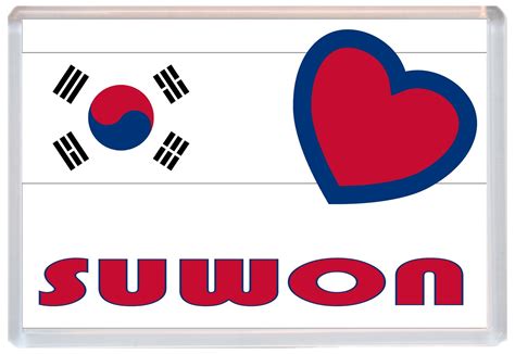 Suwon Love South Koreakorean Towns And Cities Flag Jumbo Fridge