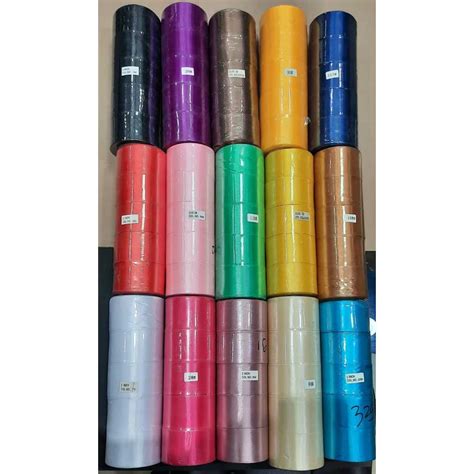 Jual Pita Satin Mm Atau Cm Pita Kado Pita Satin Roll Shopee Indonesia