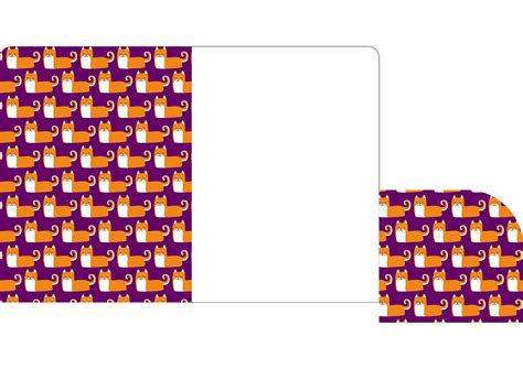 File Folder Design With Cat Pattern Themefile Folder Design With Cat