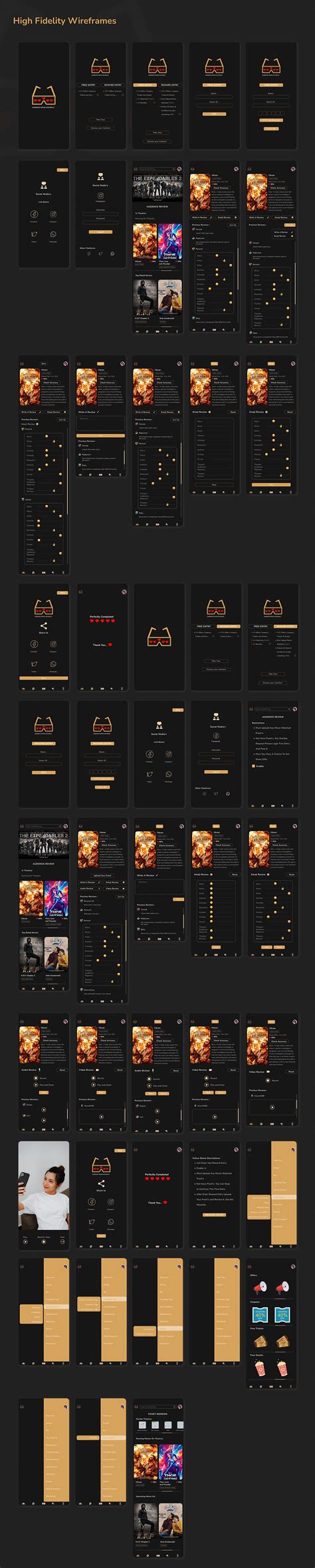 Movie Review App UI UX Case Study On Behance