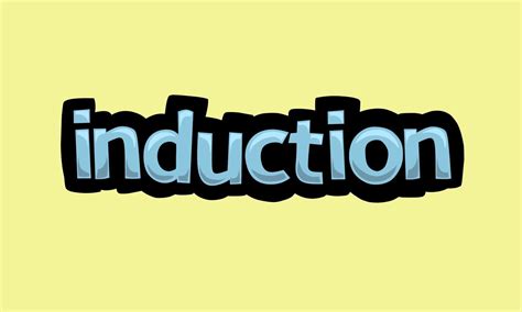 Induction Writing Vector Design On A Yellow Background 11116011 Vector