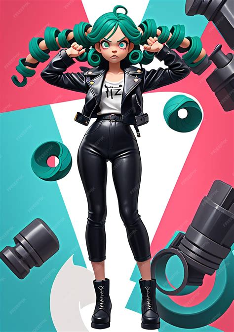 Premium Ai Image 3d Anime Character 3d Anime Girl Character