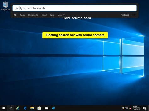 Enable Or Disable Floating Immersive Search Bar In Windows Tutorials