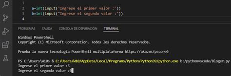 Aprendiendo Python Básico Pedir datos y realizar operaciones básicas