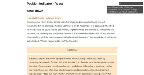 Position Indicator React Codesandbox