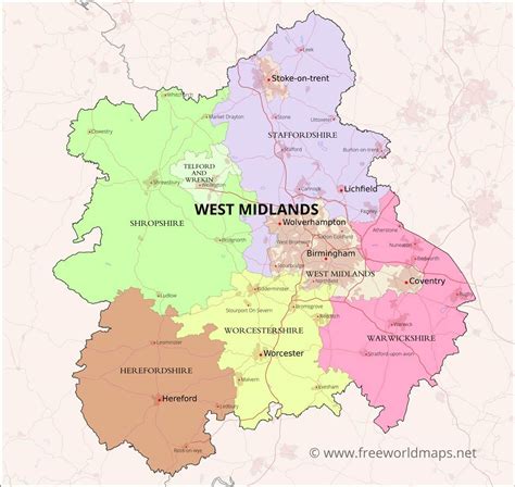 West Midlands Maps