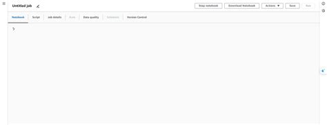 Create Job With Glue Notebooks AWS Glue