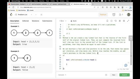 Leetcode 234 Palindrome Linked List Cracking The Coding Interview 26