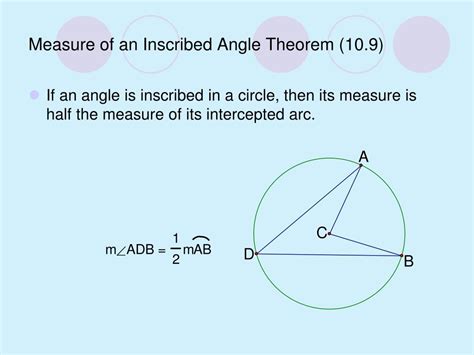 PPT Inscribed Angles PowerPoint Presentation Free Download ID 2737561