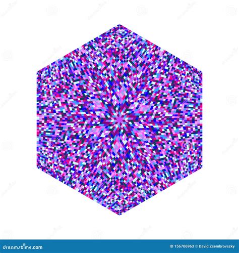 Geometrical Abstract Isolated Tiled Mosaic Hexagon Shape Stock Vector Illustration Of Decor