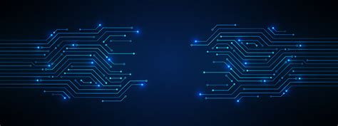 추상 기술 배경 전기 빛 마이크로 칩 전력선 빈 공간을 가진 파란색 회로 기판 패턴 0명에 대한 스톡 벡터 아트 및 기타 이미지