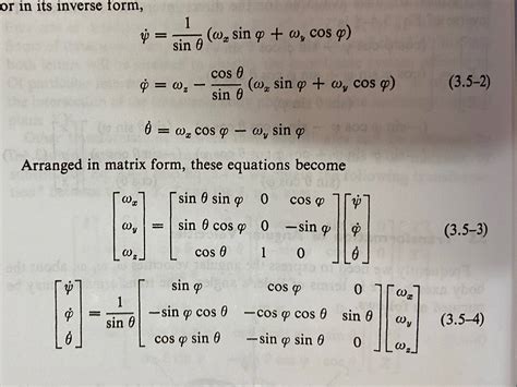 Algebraic Manipulation Matrix Vector Multiplication Of Trigonometric