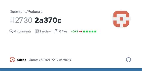 2a370c by sakibh · pull request 2730 · opentrons protocols · github