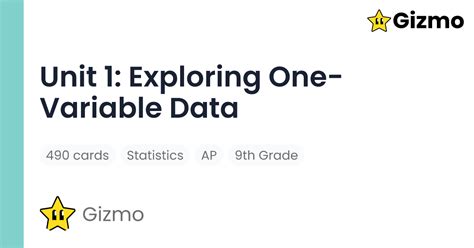 Unit 1: Exploring One-variable Data | Flashcards