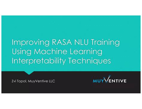 Rasa Nlu And Ml Interpretability Pdf