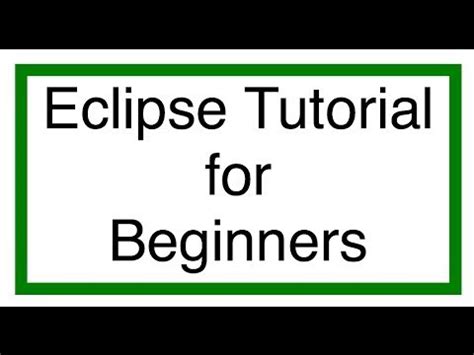 Eclipse Java Tutorial Hello World Java Program YouTube
