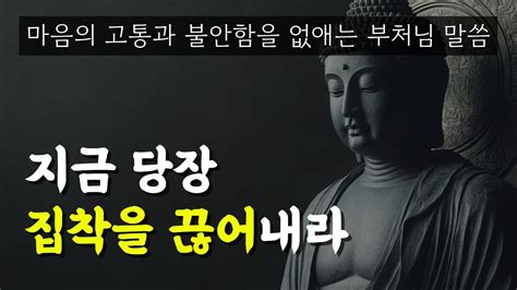 집착을 내려놓는법ㅣ집착버리기 부처님 석가모니 말씀ㅣ인생명언ㅣ집착내려놓기 명상 Youtube